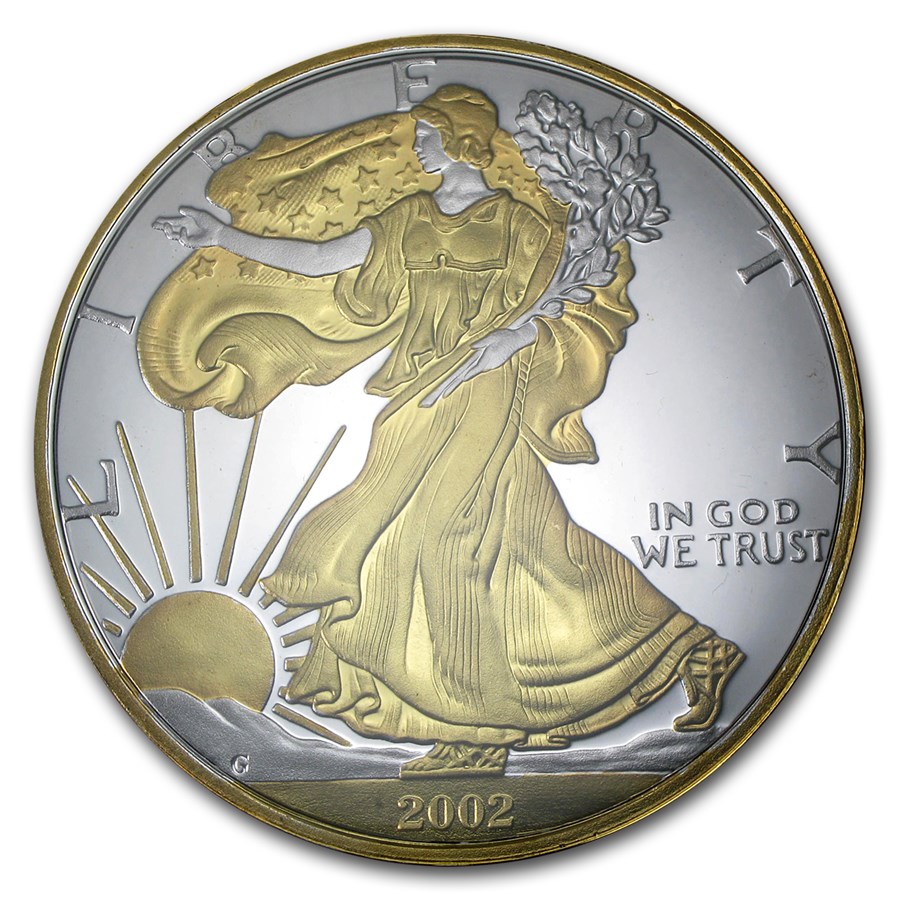 Buy 12 oz Silver Round - American Silver Eagle (Gilded) | APMEX