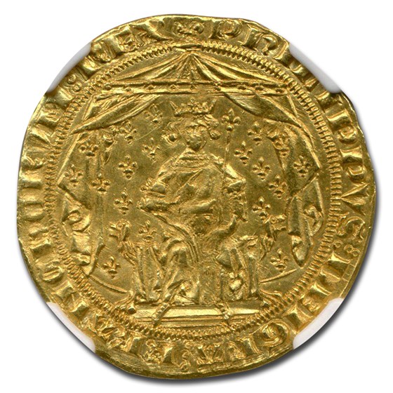 Buy 1328-1350 France Gold Pavillion d'Or Philippe VI MS-62 NGC | APMEX