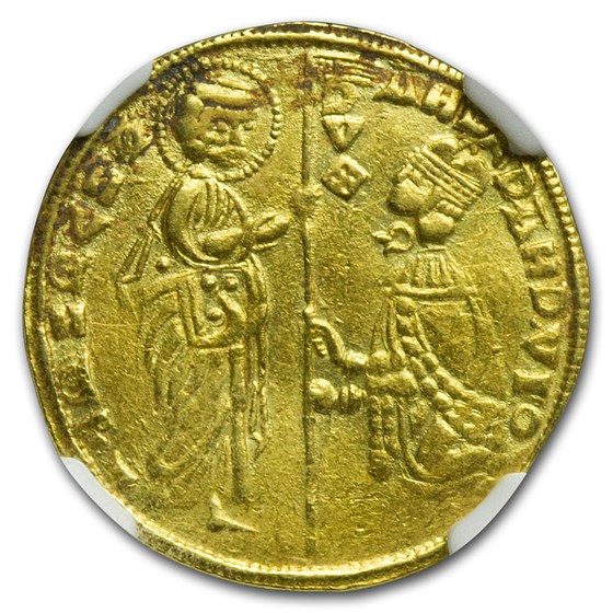 Buy (1346-64) Italy Gold Zecchino Andrea Dandolo AU-55 NGC | APMEX