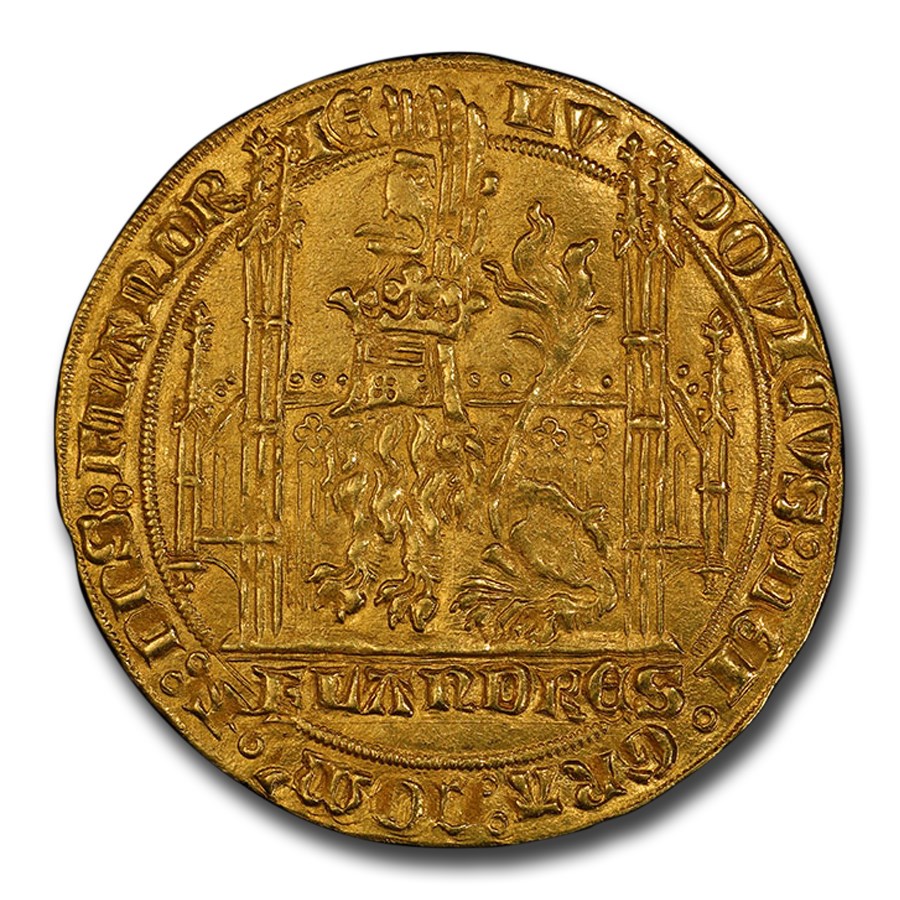 Buy (1346-84) Belgium Flanders Louis II Gold Lion d'Or MS-62 PCGS | APMEX