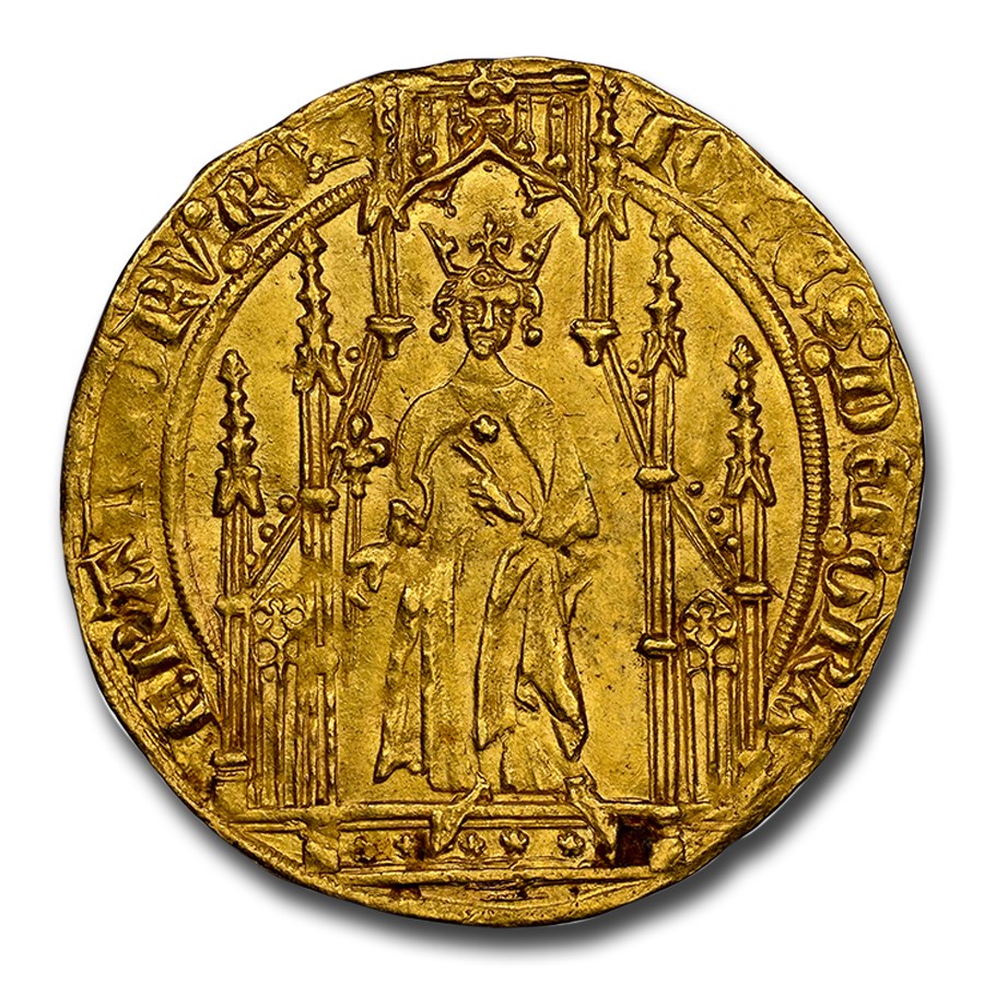Buy (1350-1364) France Gold Royal d'Or Jean II MS-63 NGC | APMEX
