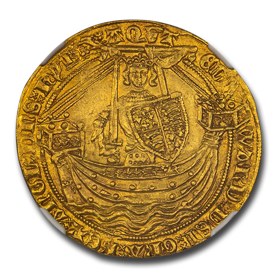 Buy (1361-69)-C England Gold Noble Edward III MS-65 NGC | APMEX