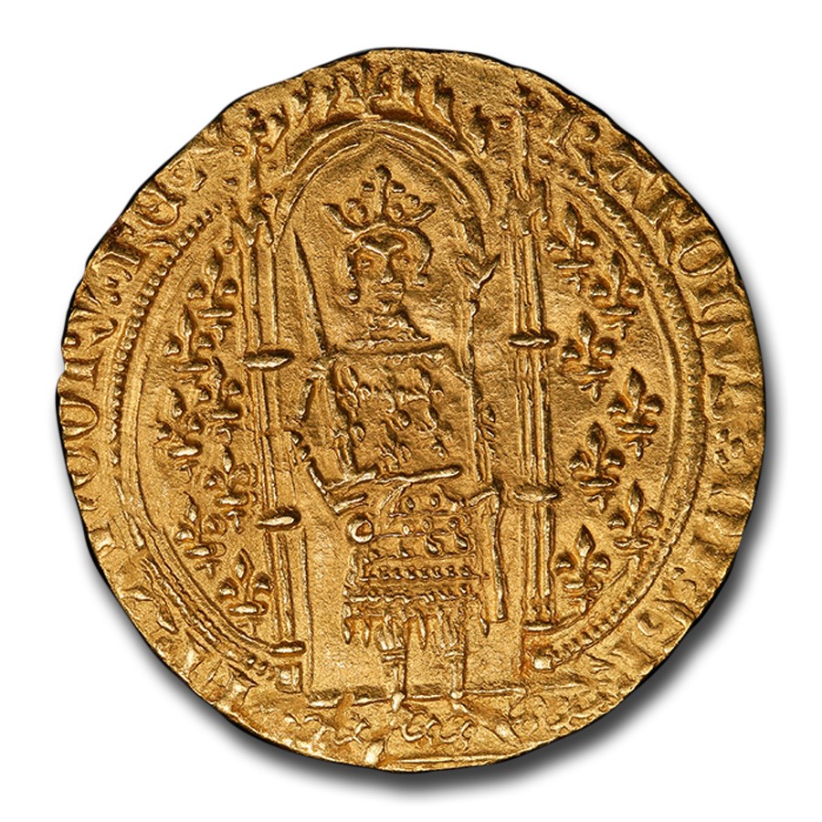 Buy (1364-1380) France Gold Franc a pied Charles V MS-64 PCGS | APMEX