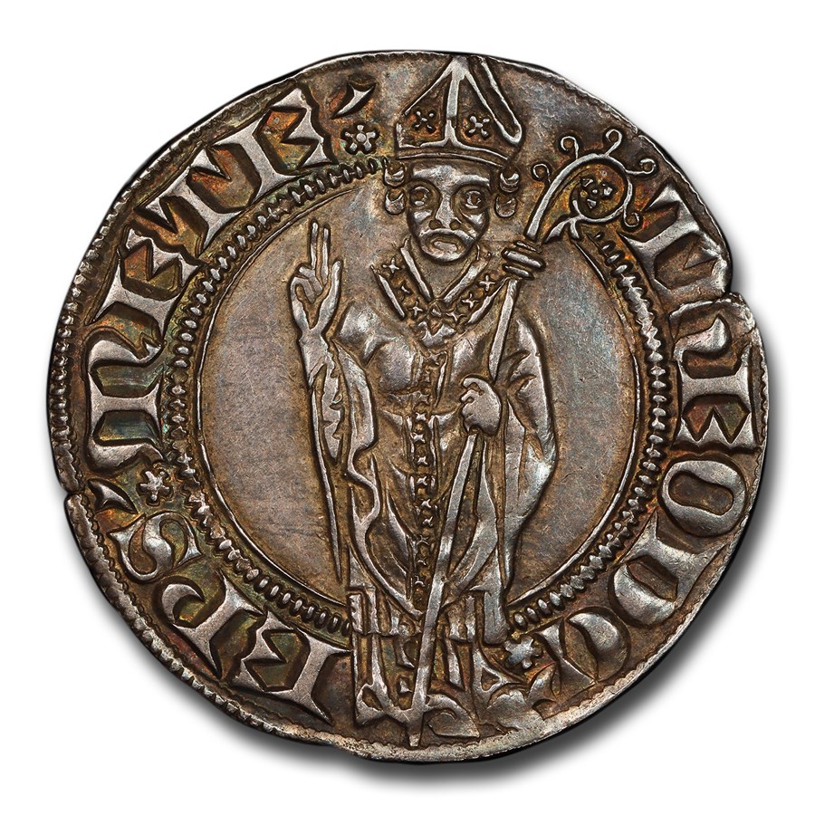Buy 1365-1384 France Silver Bishopric Groschen Theoderich AU-58 PCGS ...