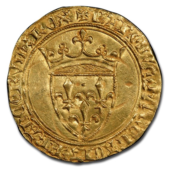 Buy 1380-1422 France Gold Ecu d'Or Charles VI MS-61 PCGS | APMEX