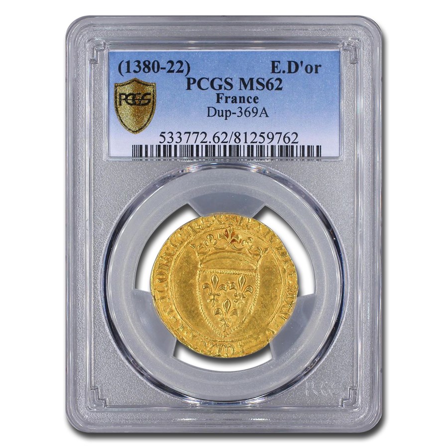 Buy 1380-1422 France Gold Ecu d'Or Charles VI MS-62 PCGS (DUP 369A) | APMEX