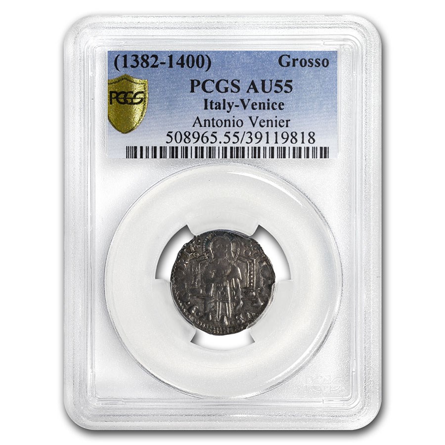 Buy (1382-1400) Italy-Venice AR Grosso Antonio Venier AU-55 PCGS | APMEX