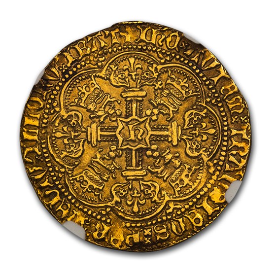 Buy (1413-22) Great Britain Gold Noble Henry V AU-58 NGC | APMEX