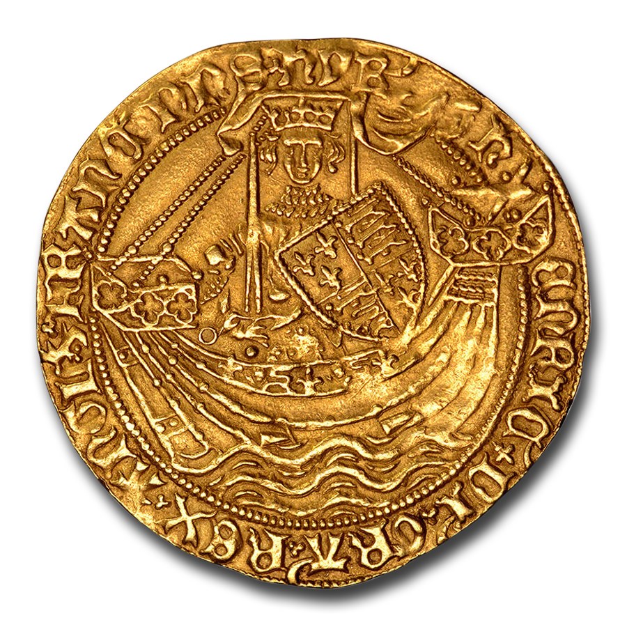 Buy (1422-30) England Gold Noble Henry VI AU-58 NGC | APMEX