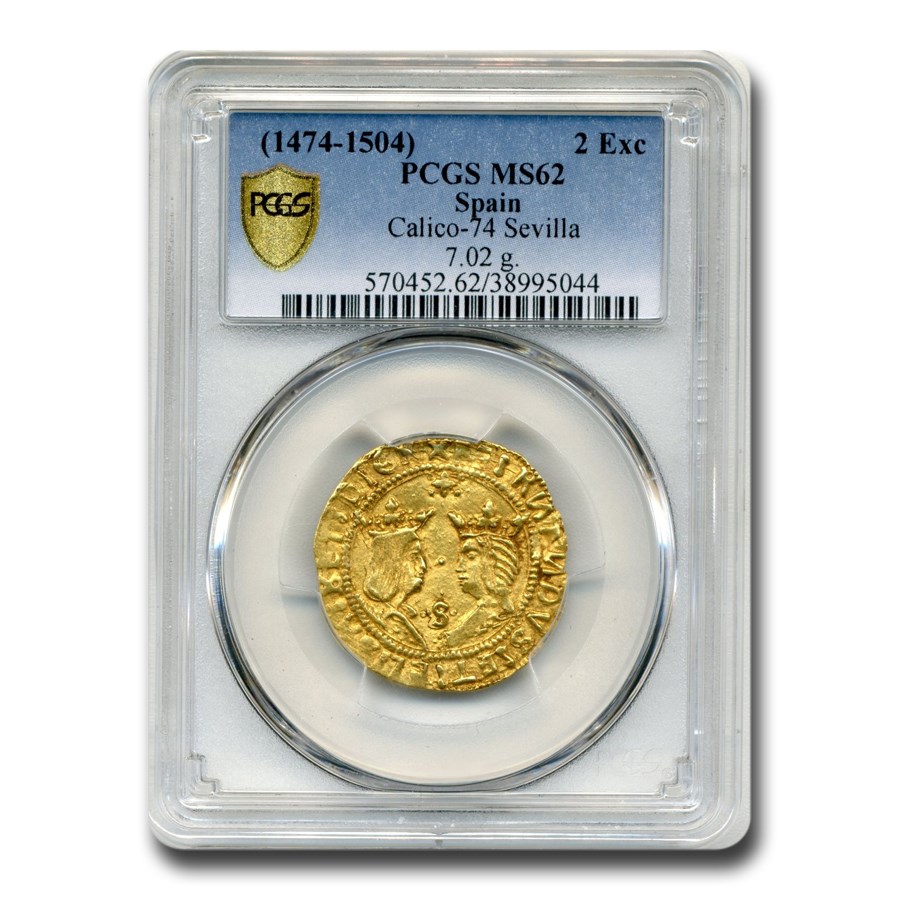 Buy (1474-1504) Spain Gold 2 Excelentes MS-62 PCGS | APMEX