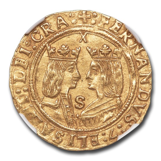 Buy (1476-1516) Kingdom of Spain Gold 2 Excelentes MS-64 NGC | APMEX