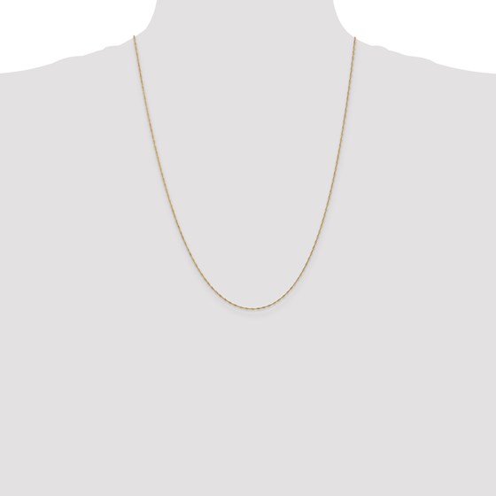 Buy 14k Gold 1 mm Singapore Chain Necklace - 24 in. | APMEX