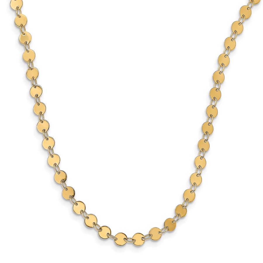Buy 14K Gold Disc Polished Necklace - 18 in. | APMEX