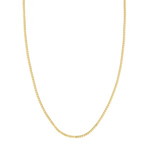 14K Yellow Gold 2 mm Box Chain w/ Lobster Clasp - 24 in.