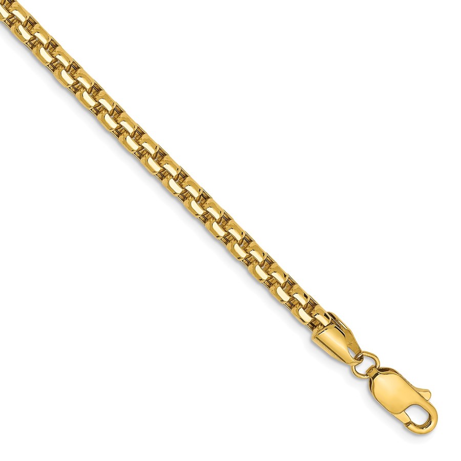 Buy 14k Yellow Gold 3.6 mm Hollow Round Box Chain - 7 in. | APMEX