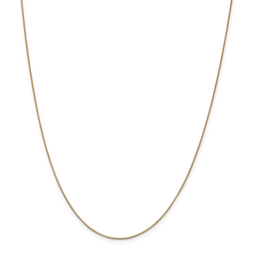 Buy 14k Yellow Gold .7 mm Box Chain - 22 in. | APMEX