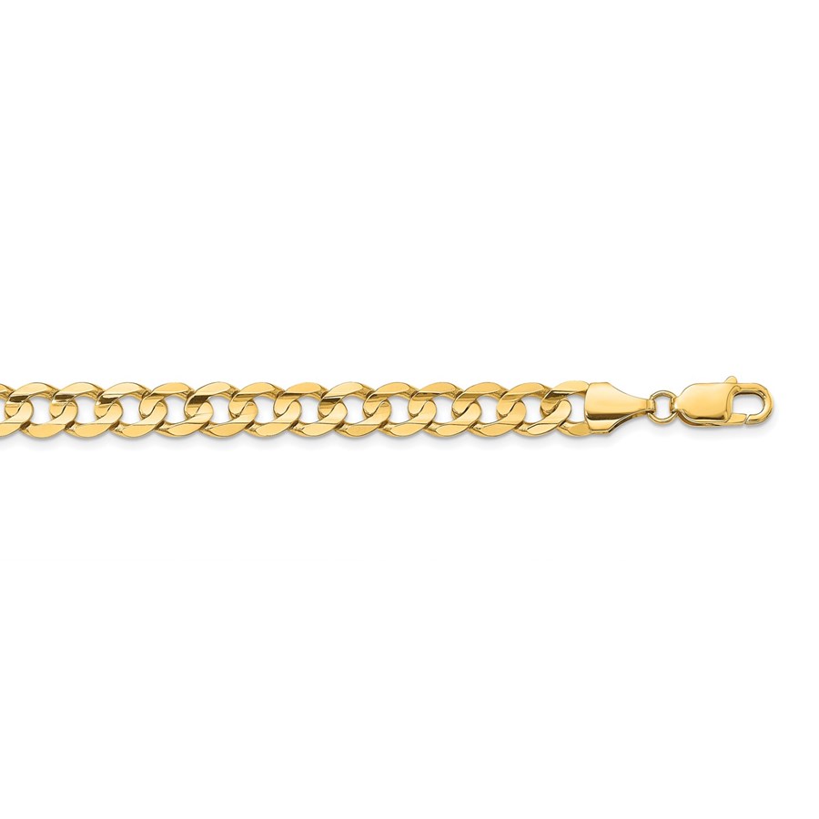 Buy 14k Yellow Gold 8.5 mm Open Concave Curb Chain - 20 in. | APMEX
