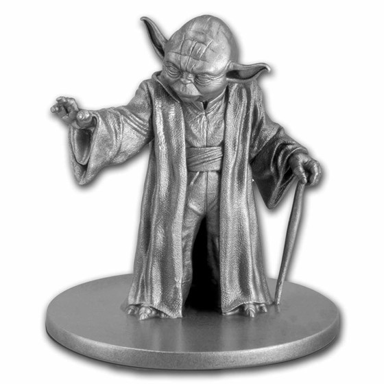 Buy 150 gram Silver Master Yoda Miniature Statue | APMEX