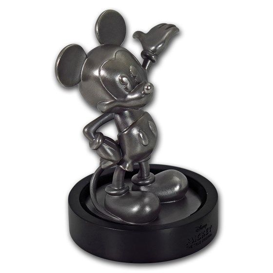 Buy 150 gram Silver Mickey Mouse 90th Anniversary Miniature Statue | APMEX