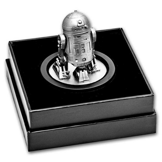 150 gram Silver R2D2 Miniature Statue