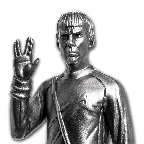 Buy 150 gram Silver Star Trek Commander Spock Statue - COA #2 | APMEX