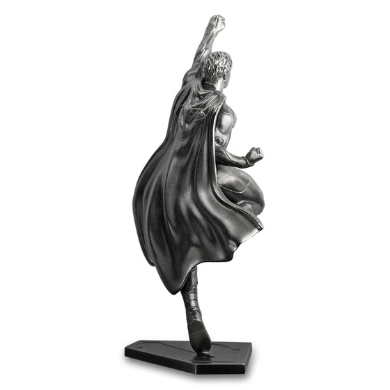 Buy 150 gram Silver Superman 80th Anniversary Miniature Statue | APMEX