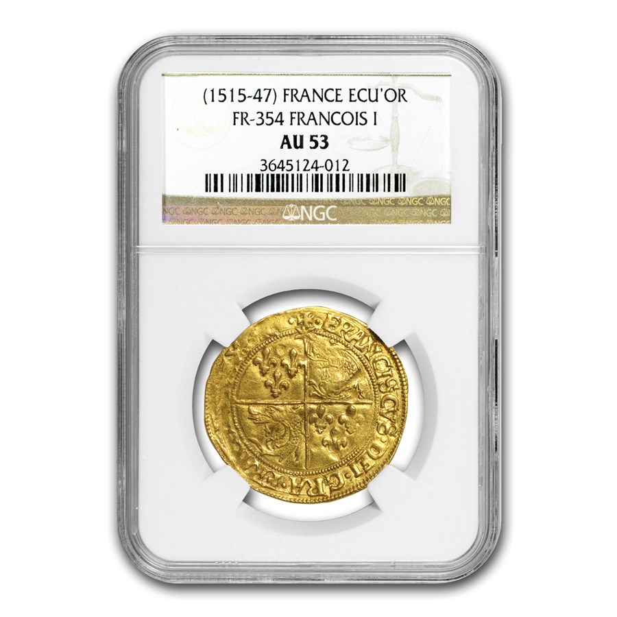 Buy 1515-47-M France Gold Ecu D'Or AU-53 NGC | APMEX