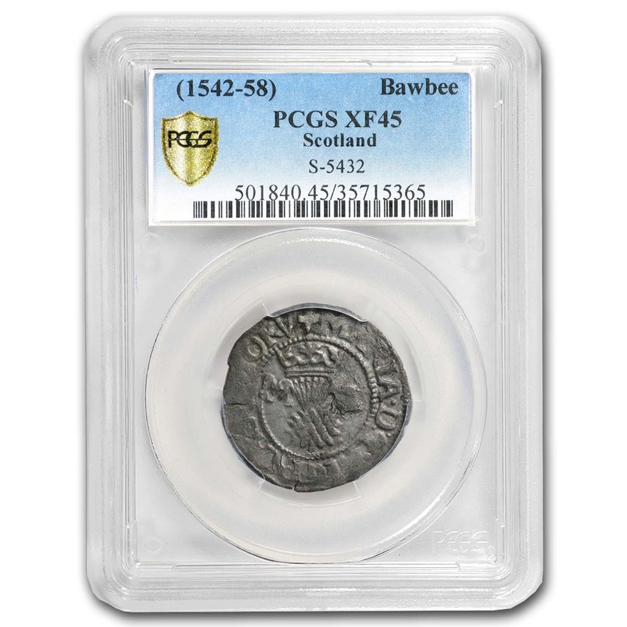 Buy (1542-58) Scotland Bawbee Sixpence Mary XF-45 PCGS | APMEX