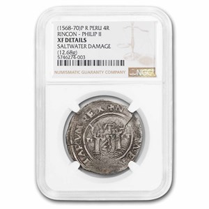 Buy (1568-1570) Peru Silver 4 Reales Philip II XF Details NGC | APMEX