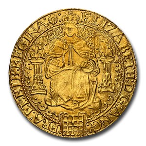 Buy 1584-86 GB Gold Sovereign Elizabeth I AU-58 NGC | APMEX