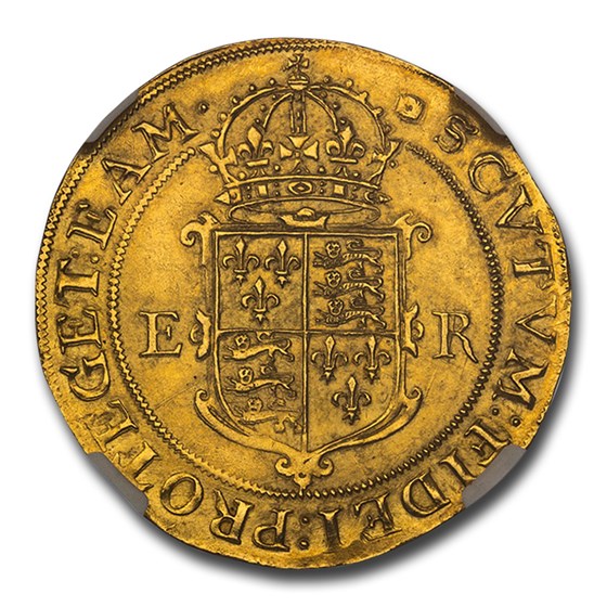 Buy 1592-1595 England AV Pound Elizabeth I AU-58 NGC | APMEX