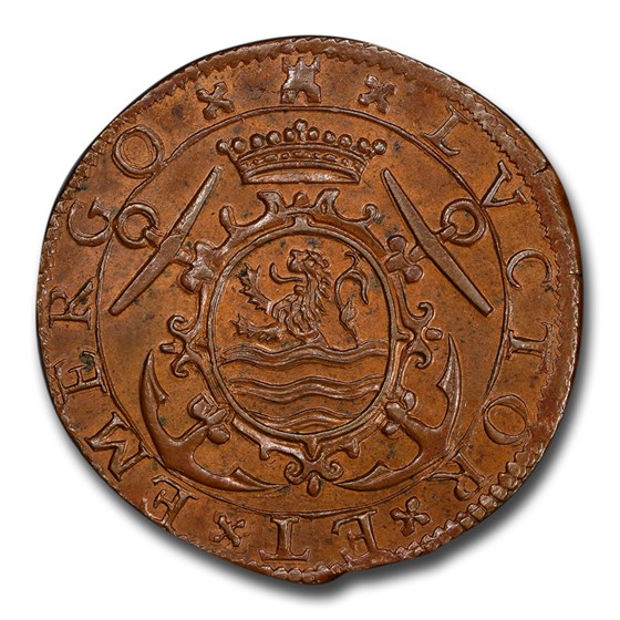 1595 Spanish Netherlands Jeton MS-63 PCGS (Brown)
