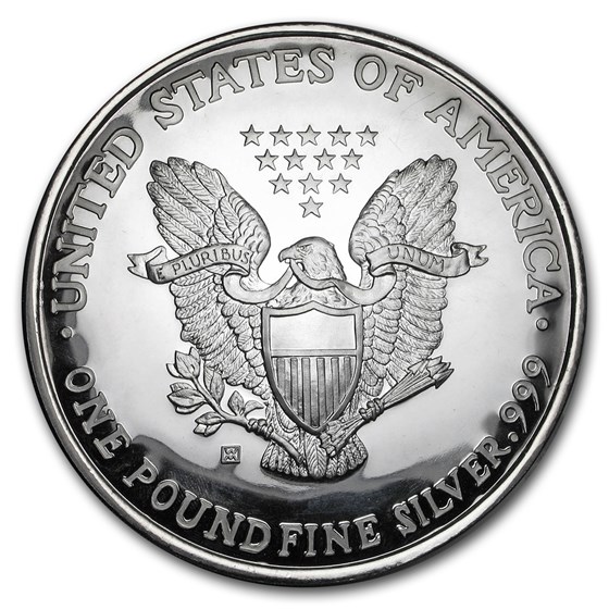 Buy 16 oz Silver Round - Silver Eagle (Prooflike) | APMEX