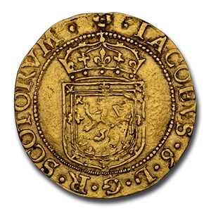 1601 Scotland Gold Sword and Sceptre AU-55 NGC