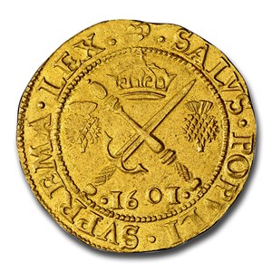 1601 Scotland Gold Sword and Sceptre MS-61 NGC