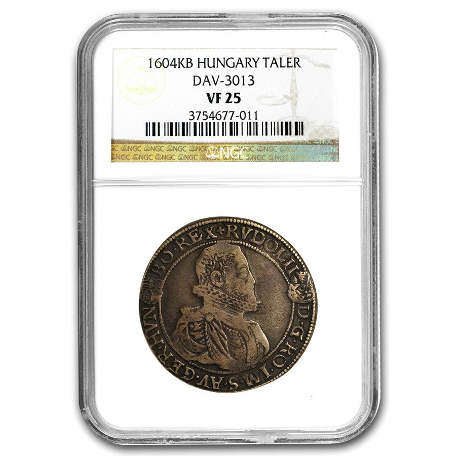 Buy 1604-KB Hungary Rudolph II Silver Thaler VF-25 NGC | APMEX