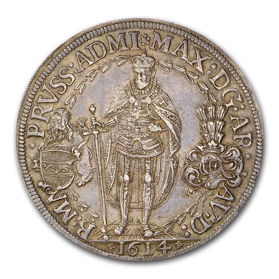Buy 1614 German States Teutonic Order Silver 2 Thaler AU-58 NGC | APMEX