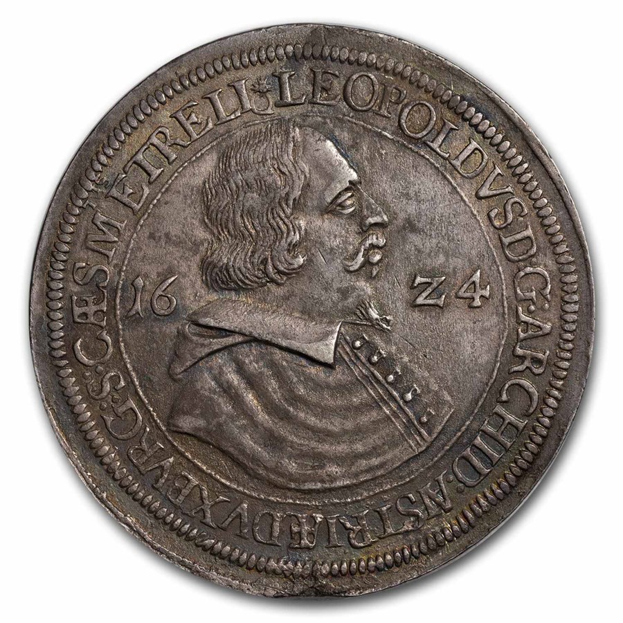 1624 Austria Silver Taler Ferdinand I AU