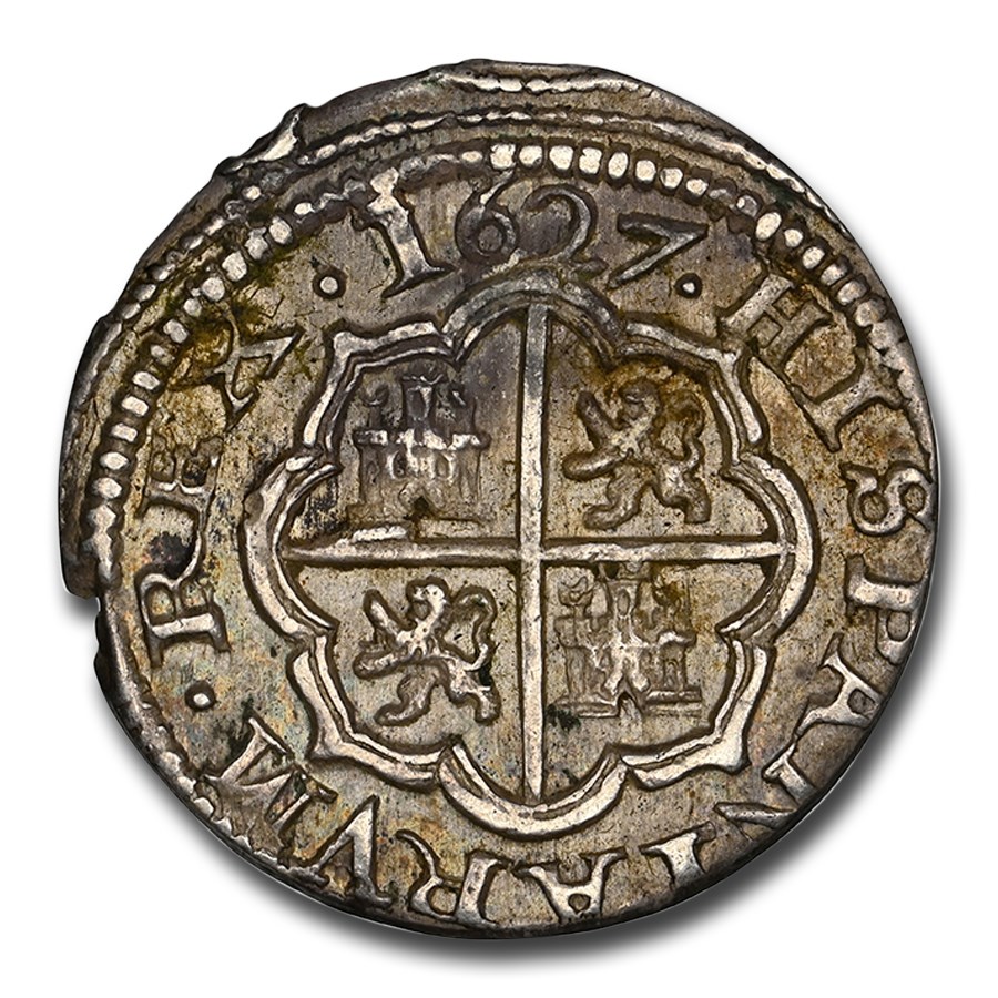 Buy 1627 Spain Silver Real AU-58 NGC | APMEX
