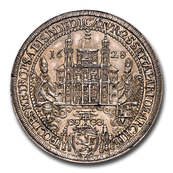 1628 Austria Silver Thaler AU-58 NGC (Salzburg)