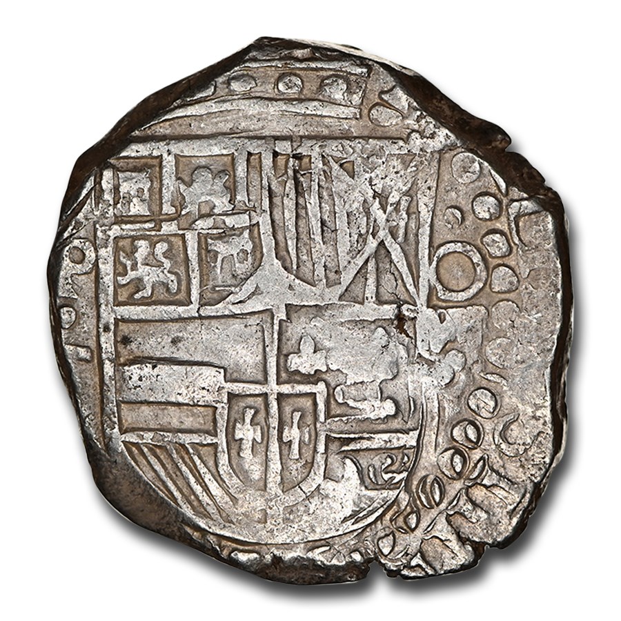Buy 1628-P Bolivia Silver 8 Reales Philip IV AU-55 NGC | APMEX