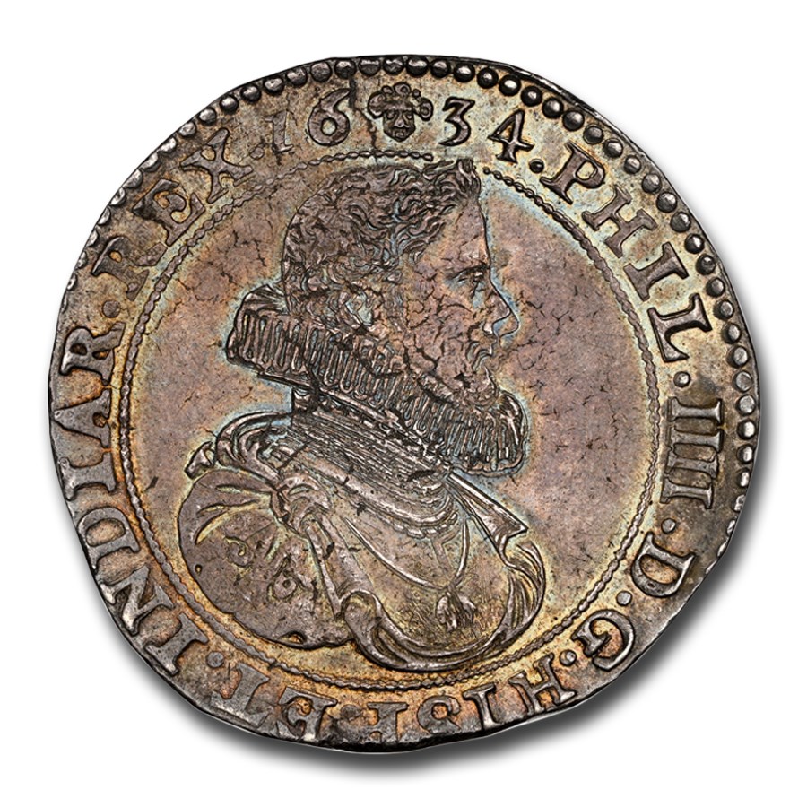 Buy 1634 Spanish Netherlands Silver Ducaton AU-53 NGC | APMEX