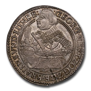 1637 Germany Silver 1/2 Thaler Georg MS-63 NGC (Bruns-Lun)