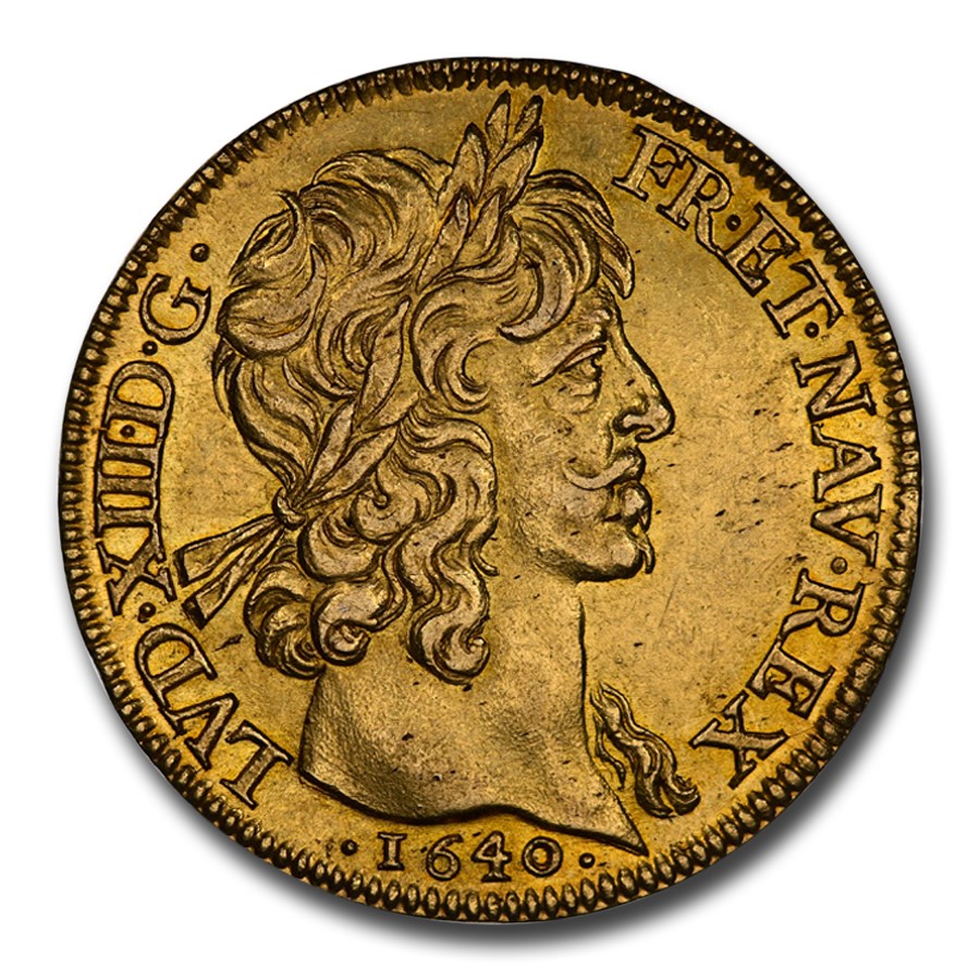 Buy 1640-A France Gold 2 Louis d'Or Louis XIII MS-61 NGC | APMEX