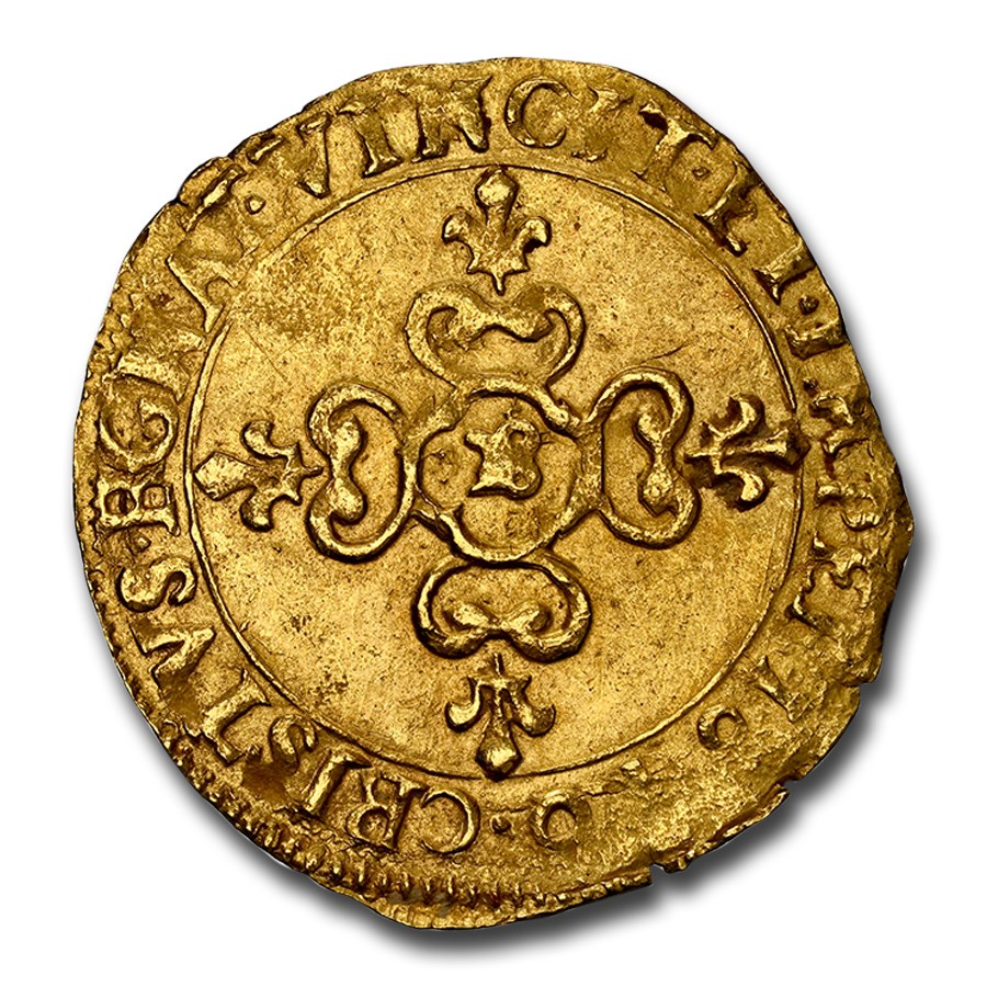 1640-& France Gold Ecu d'Or Louis XIII MS-63 NGC