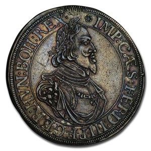 Buy 1642 German States Silver Taler Fredrick III AU Dtls (City View ...