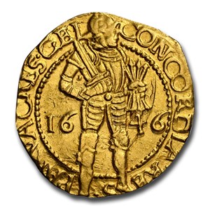 1646 Netherlands Gold Ducat MS-63 NGC