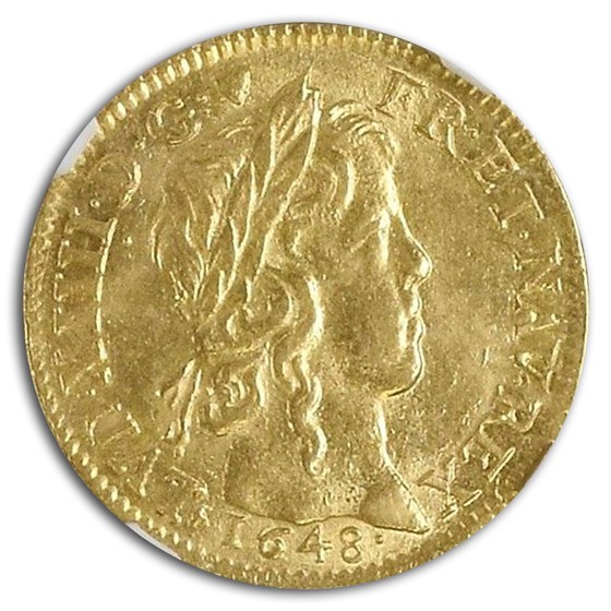 Buy 1648-A France Gold Louis d'Or Louis XIV MS-62 NGC | APMEX