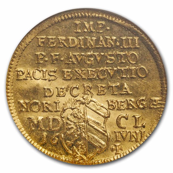 Buy 1650 German States Nurnberg Gold Ducat MS-63 NGC | APMEX