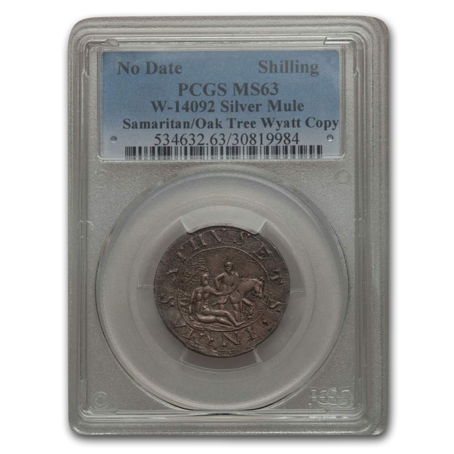 Buy 1652 Oak Tree Shilling MS-63 PCGS (Silver Mule) | APMEX